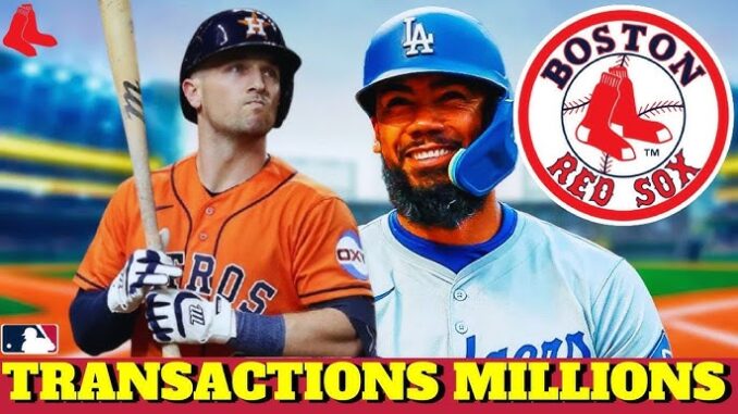 he Boston Red Sox have secured contracts with two players today,