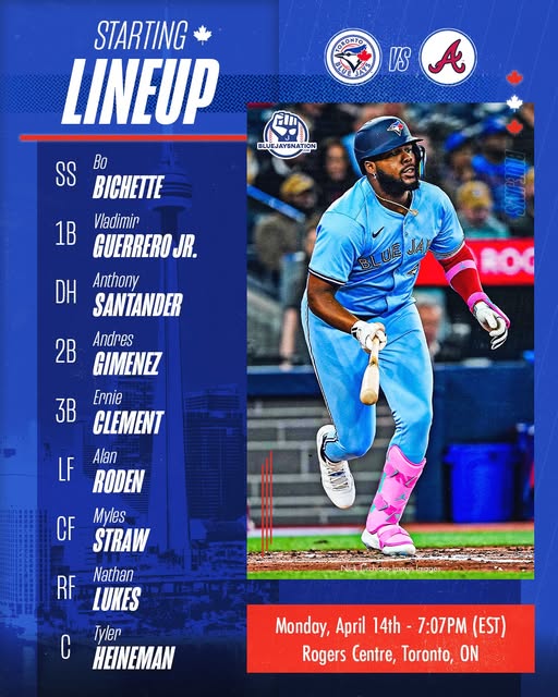 On April 14, 2025, the Toronto Blue Jays unveiled their