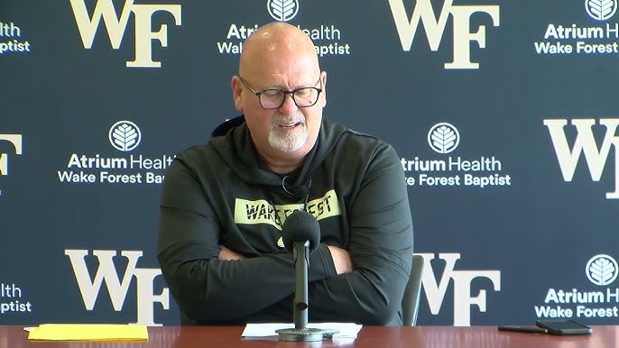 Breaking News: wake forest coach Steve Forbes press conference.
